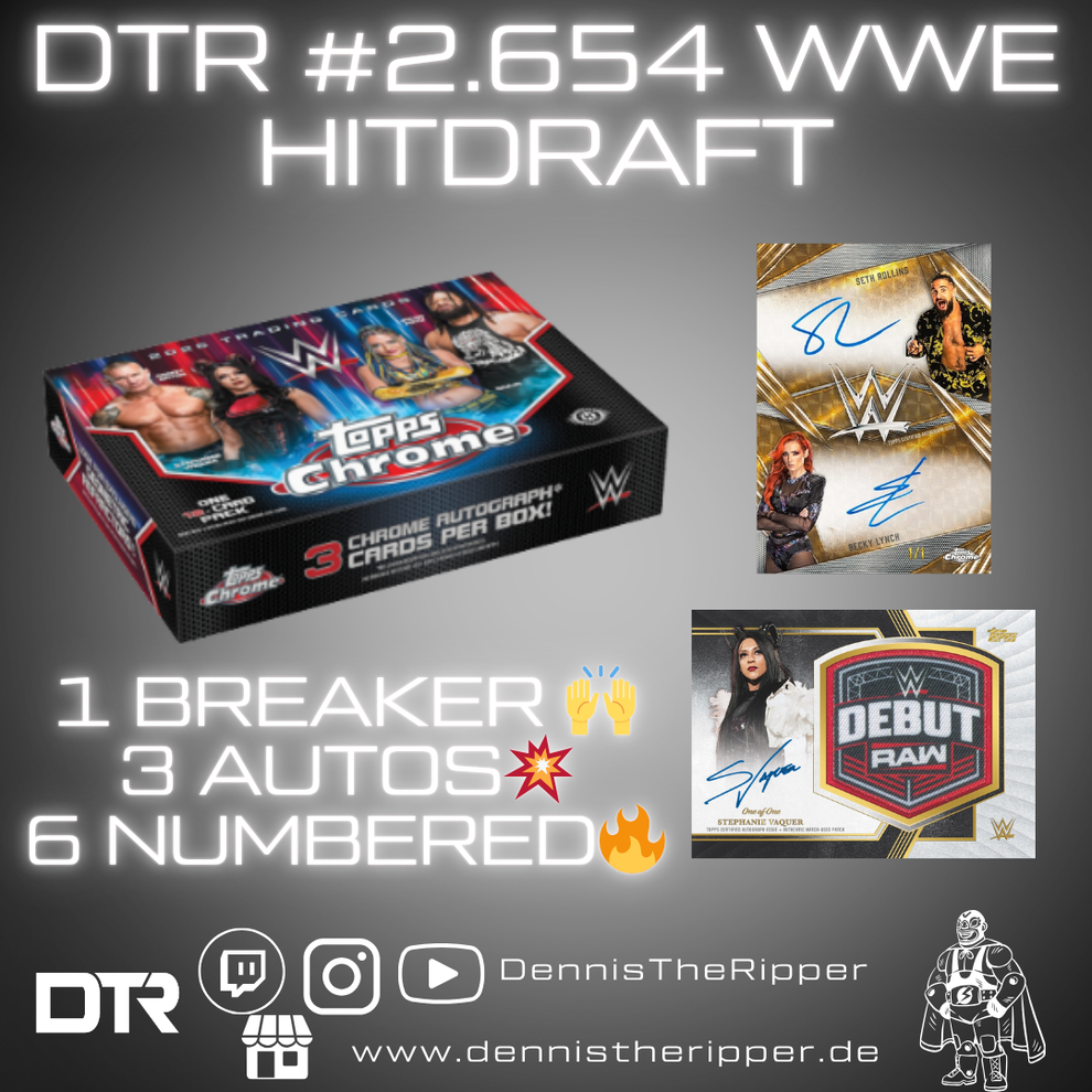 Mini 50% Filler DTR #2654 WWE Breakers Delight 1 Box Hit Draft Group B ...