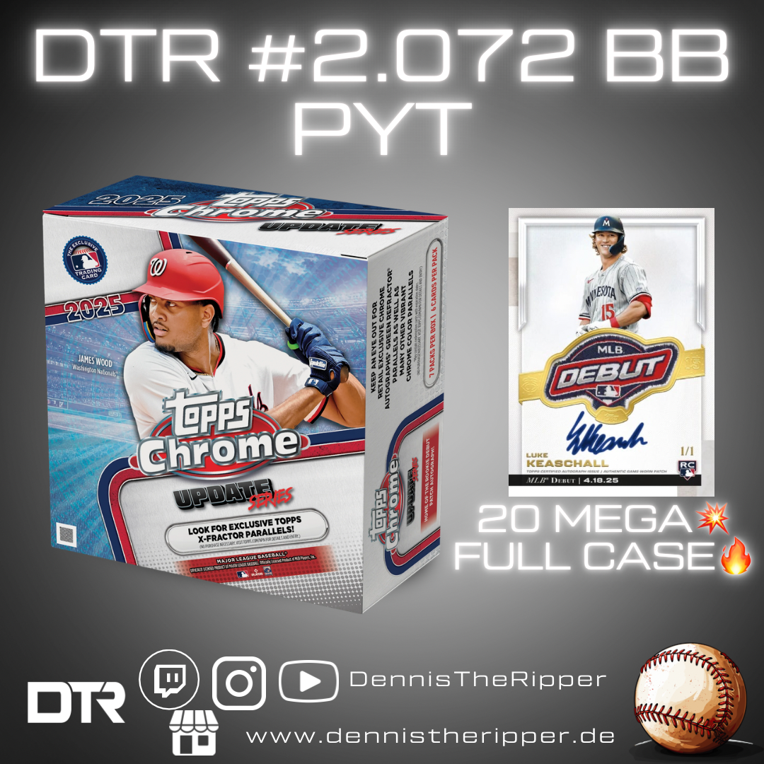 DTR #2072 BB Chrome Mega Full Case PYT 10 Filler Tigers, Twins ...