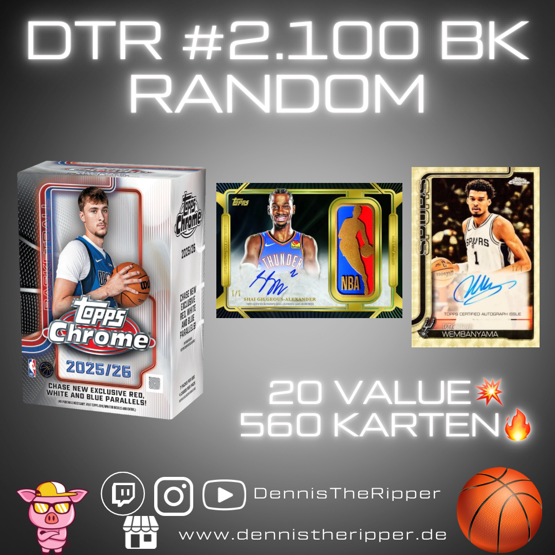 DTR #2100 BK Chrome Half Case Random Group Break PS 25% Filler ...