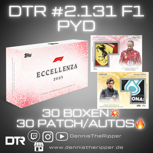 DTR #2131 F1 Eccellenza 30 Box PYD Group Break – dennistheripper