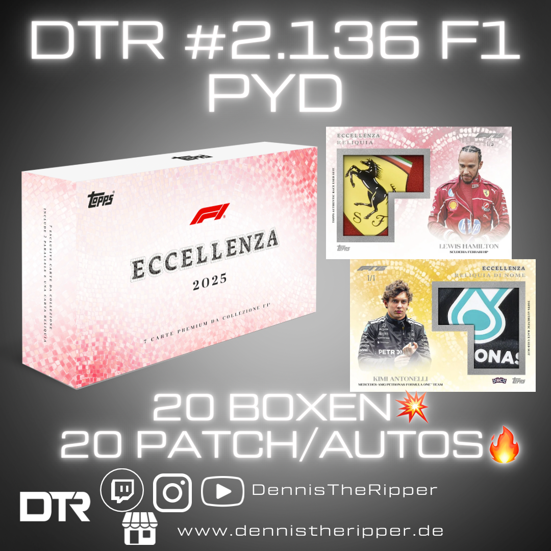 DTR #2136 F1 Eccellenza 20 Box PYD Group Break – dennistheripper