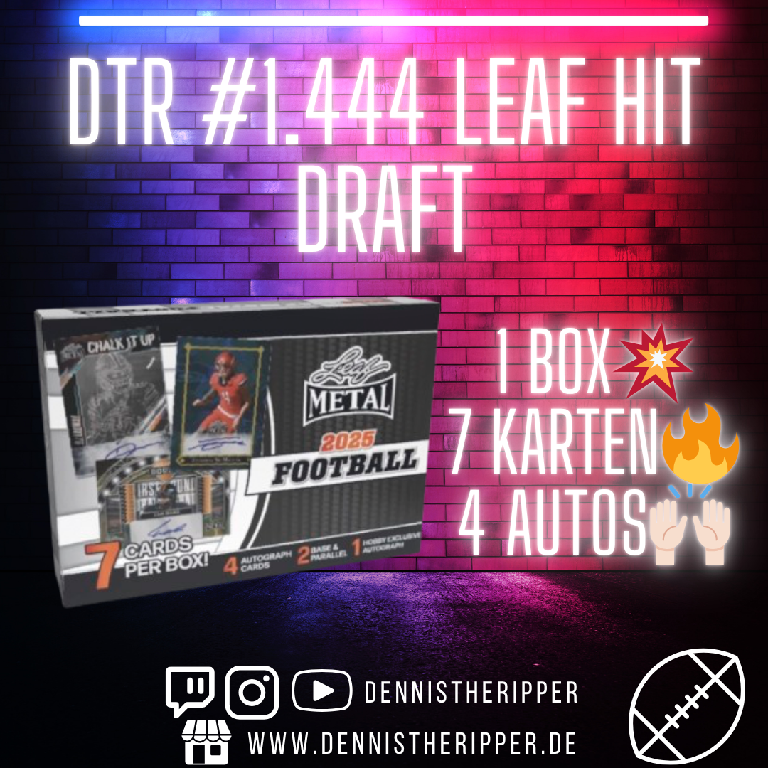 DTR #1444 Leaf Metal Football Hit Draft Group Break MAHOMES HUNT 2.0 ...