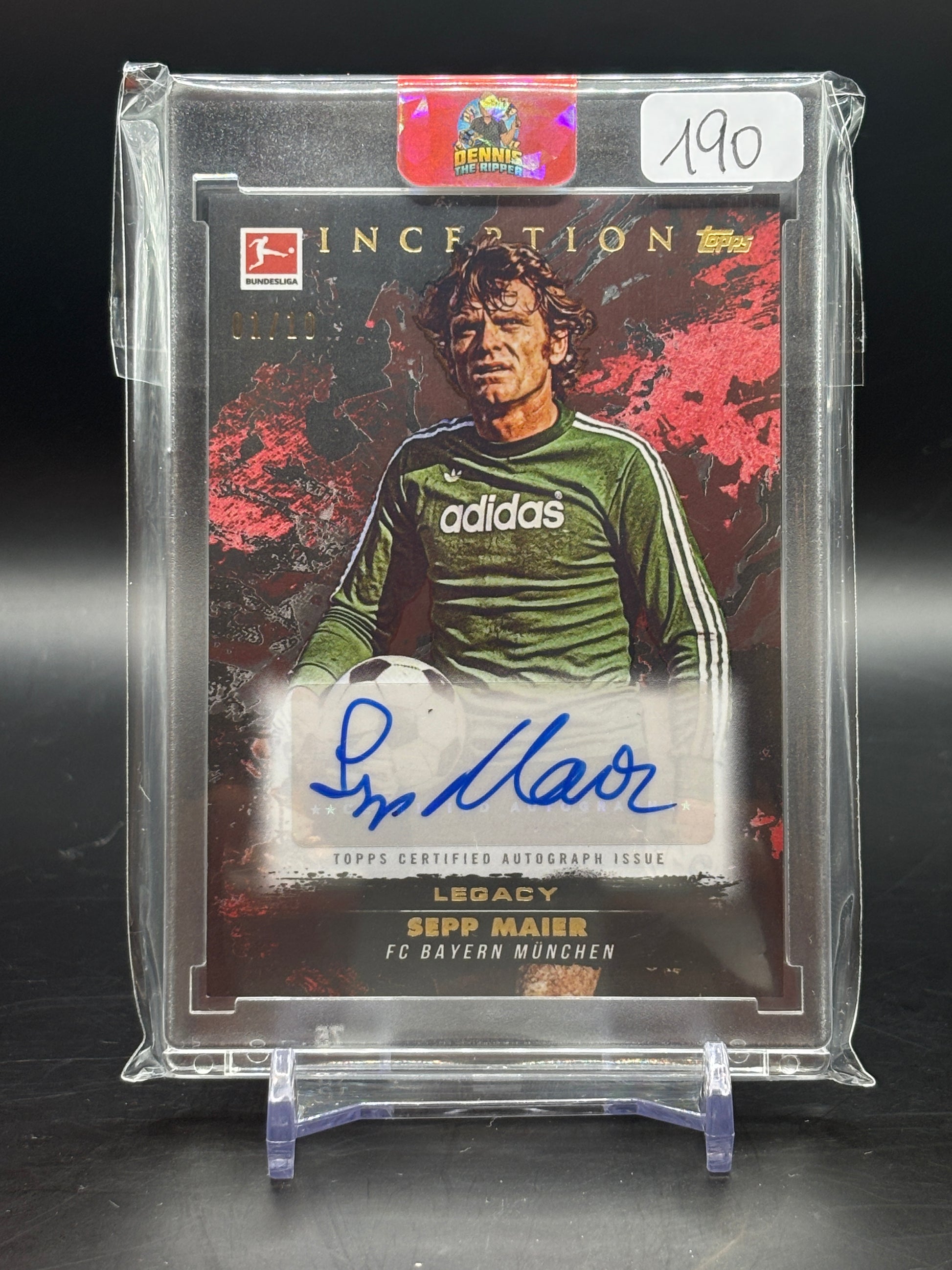 2024/25 Topps Inception Sepp Maier Black Auto 01/10 – dennistheripper
