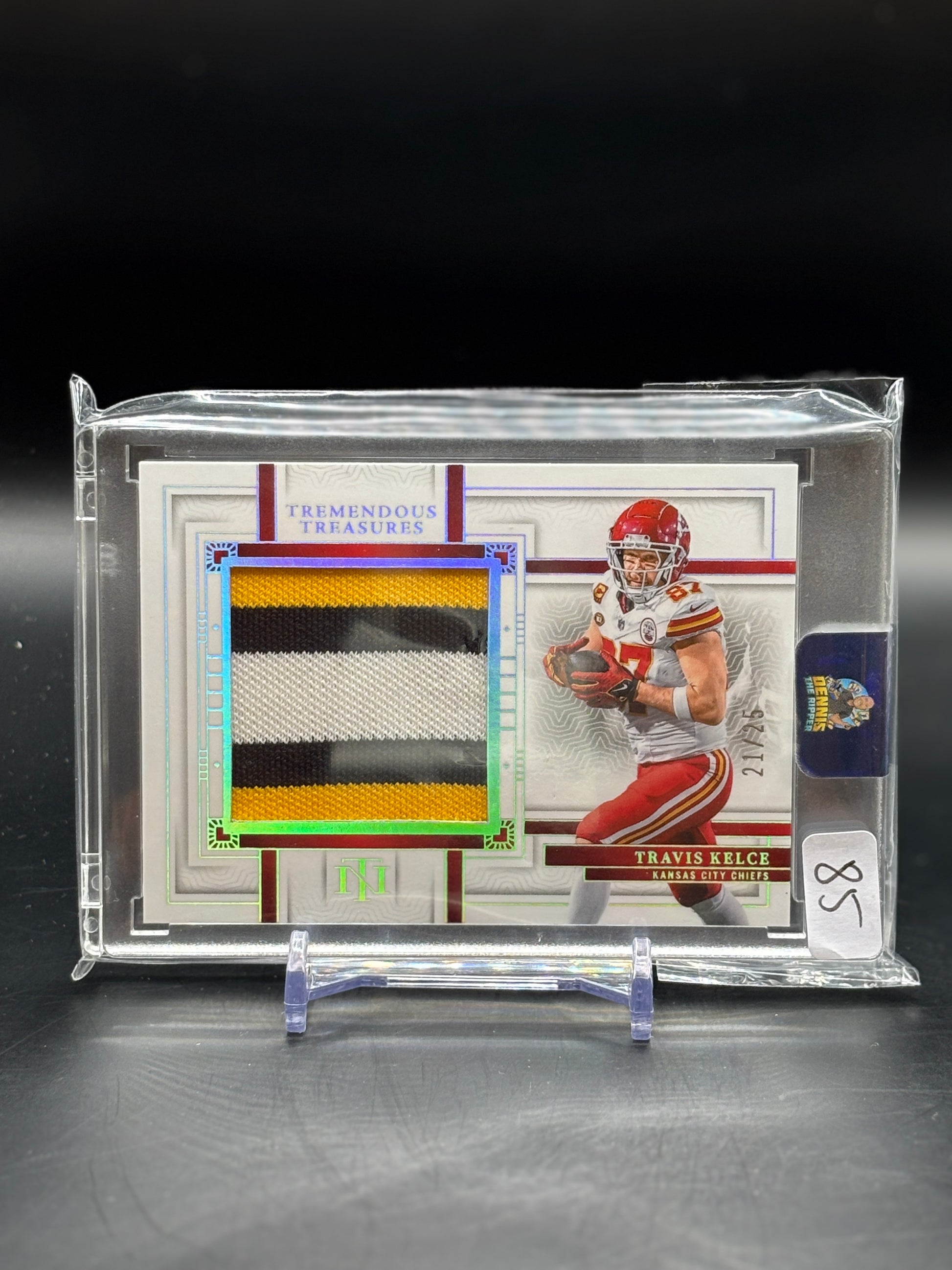 2023 Panini National Treasures NFL Travis Kelce Chiefs Patch 21/25 ...
