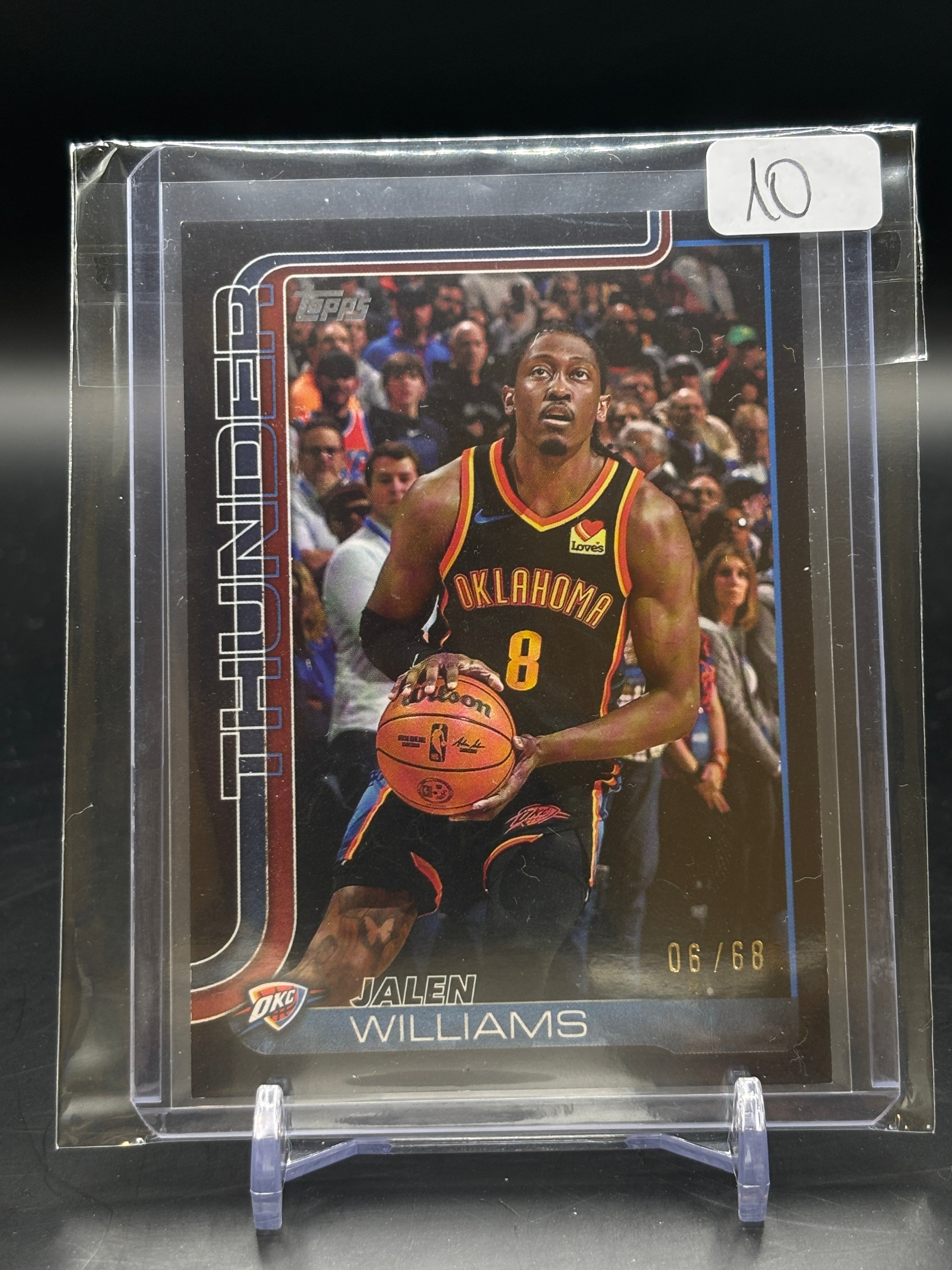 2025 Topps Jalen Williams Black 06/68 – dennistheripper