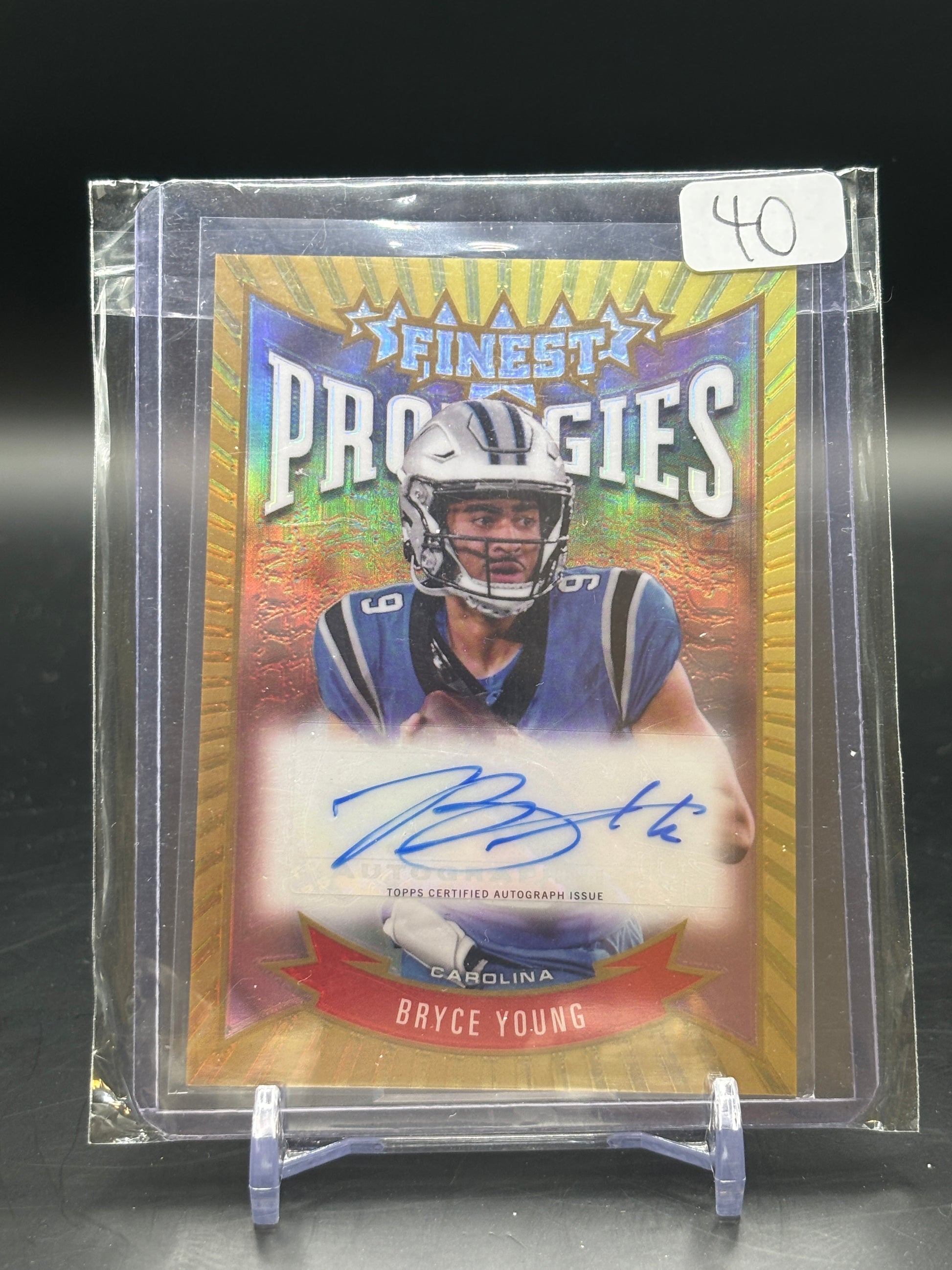 2024 Topps Finest Bryce Young Prodigies Refractor Auto – dennistheripper