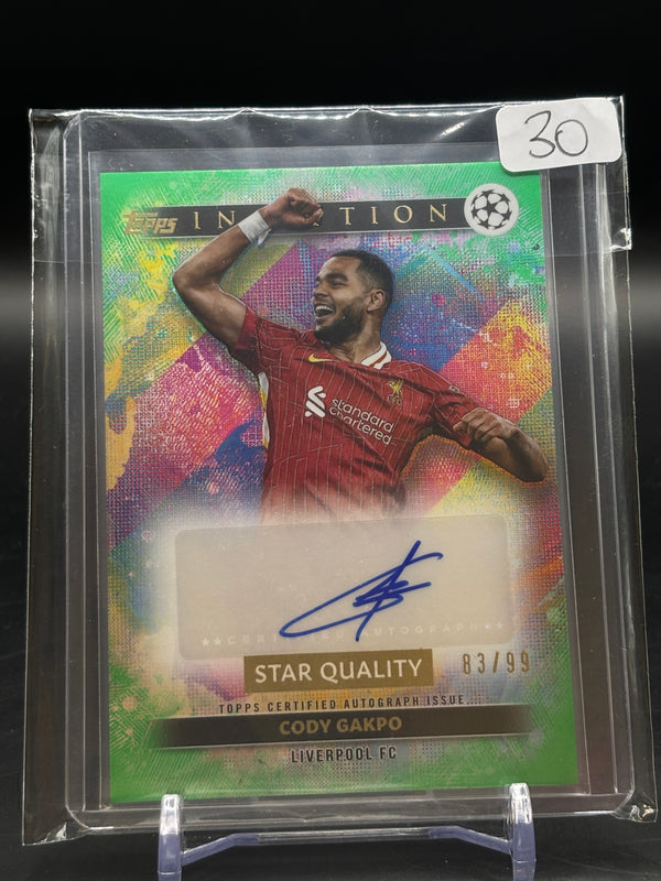 2024/25 Topps Inception Coddy Gakpo green Auto 83/99 – dennistheripper
