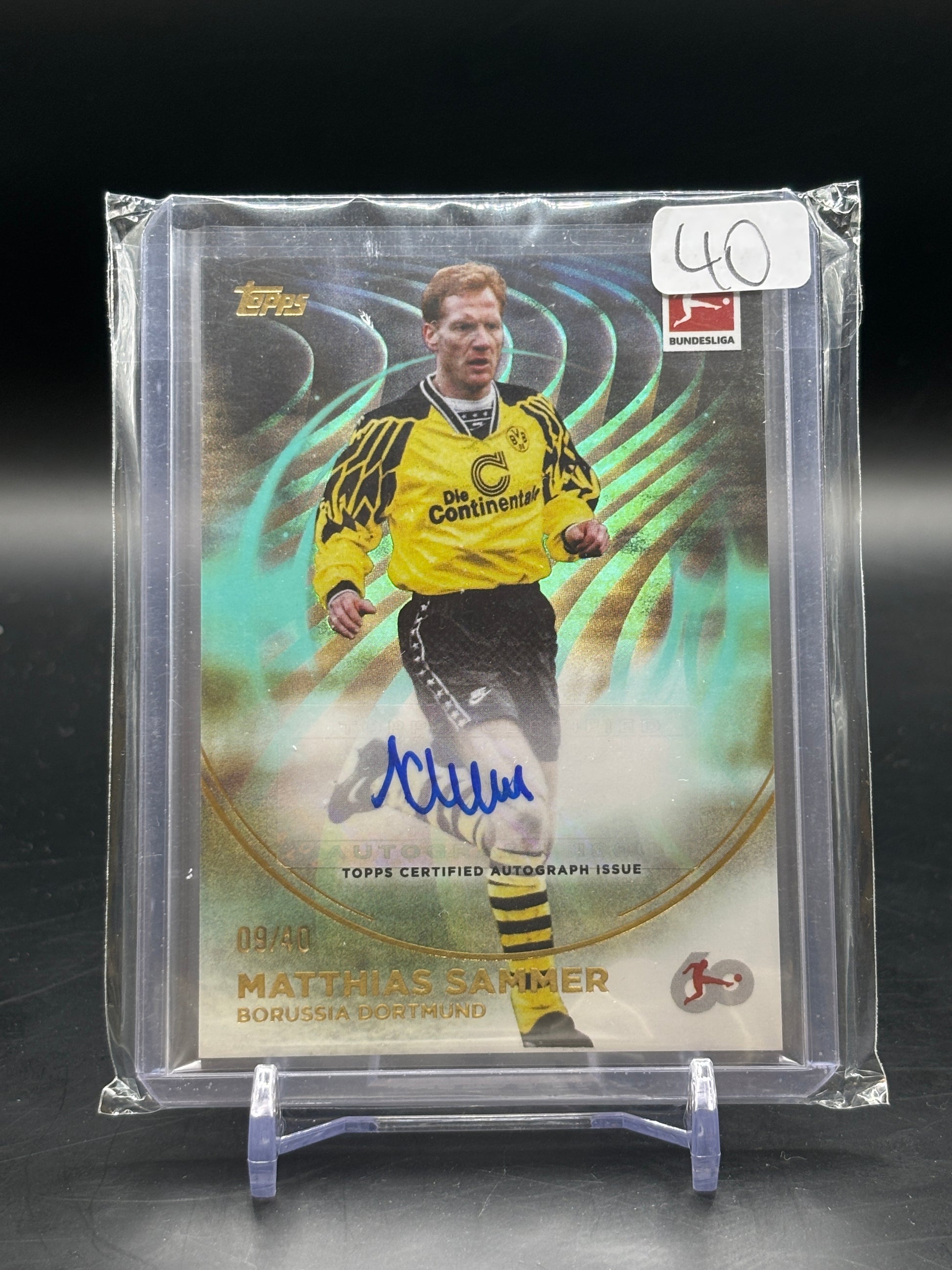 2023/24 Topps 60 Years Matthias Sammer Aqua Auto 09/40 – dennistheripper