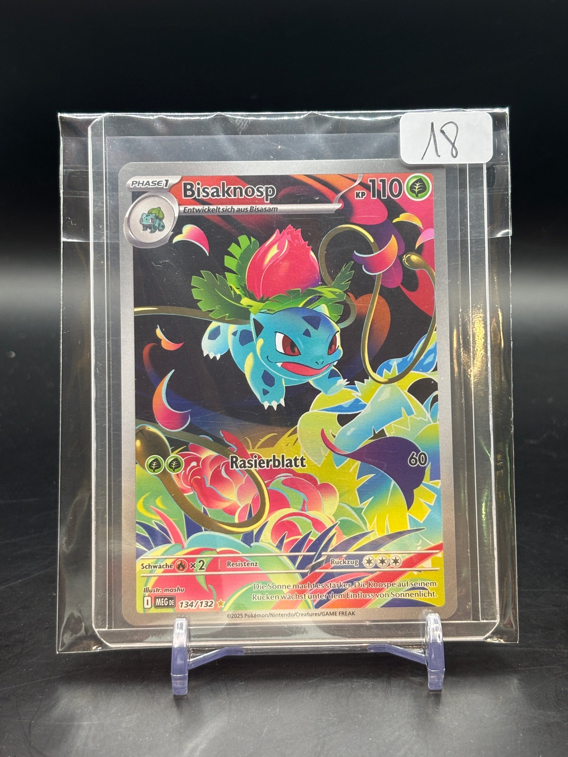 Pokemon Mega Entwicklungen Bisaknosp Illustration Rare 134/132 NM ...