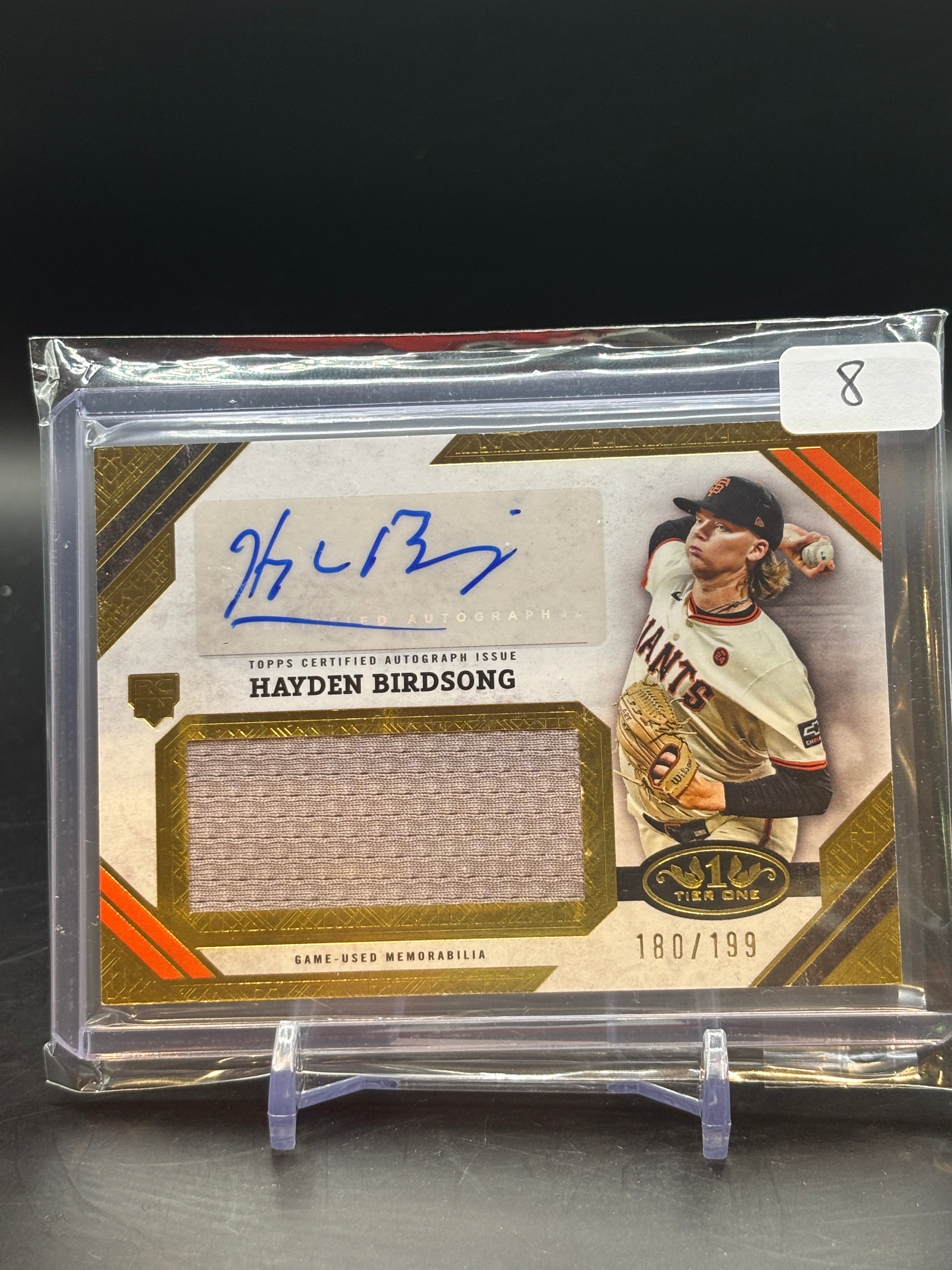 2025 Topps tier One Hayden Birdsong Patch Auto 180/199 RC – dennistheripper